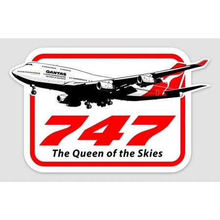 747 "Queen of the Skies" Sticker | Moorabbin Air Museum