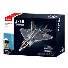 Sluban Model Bricks J-35 Fighter Jet | Moorabbin Air Museum