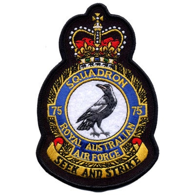 RAAF Crest 75 Sqn Patch | Moorabbin Air Museum